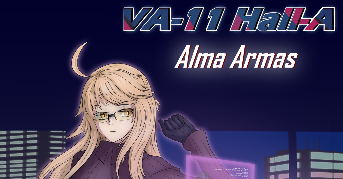 Alma Armas. VA-11 HALL-A | Пикабу