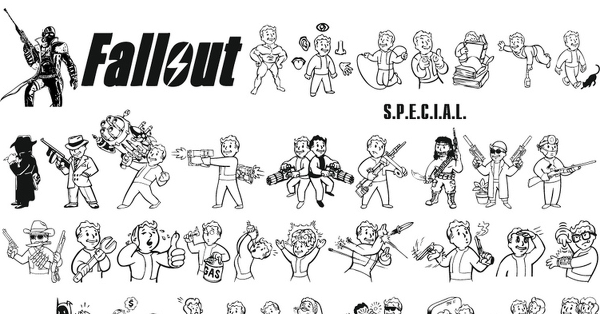 Fallout special - векторный макет/шаблон для лазерной резки/гравировки ...