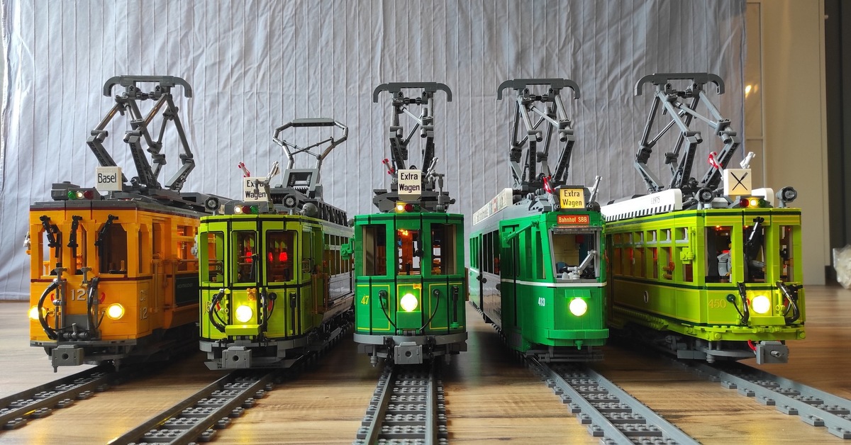 Удивительные функциональные модели трамваев Lego произведенные и ...