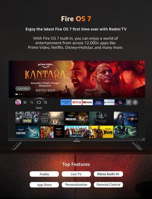 Redmi Smart Fire TV: 32-дюймовый телевизор с Amazon Fire OS 7 на борту ...