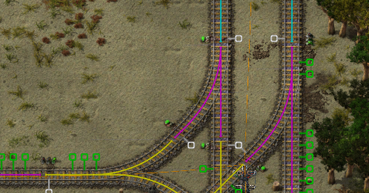 Factorio обновленные перекрески и Logistic Train Network - 01.06.23 19: ...