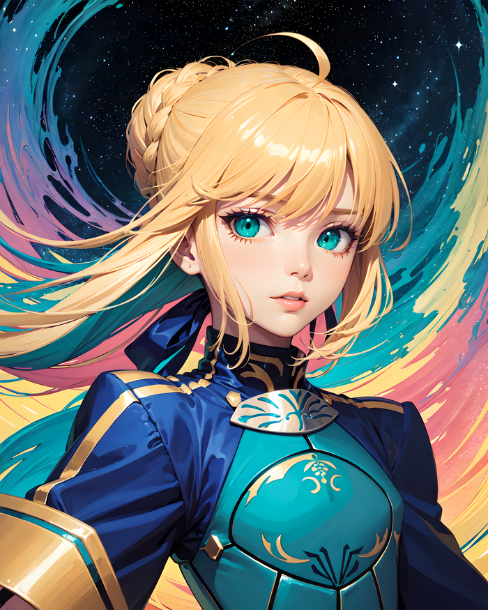 AI Fate Artoria and Jeanne | Пикабу