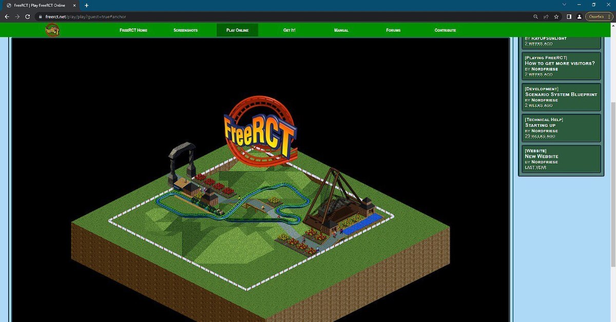 RollerCoaster Tycoon в браузере [В разработке] - 02.11.23 11:59 | Пикабу