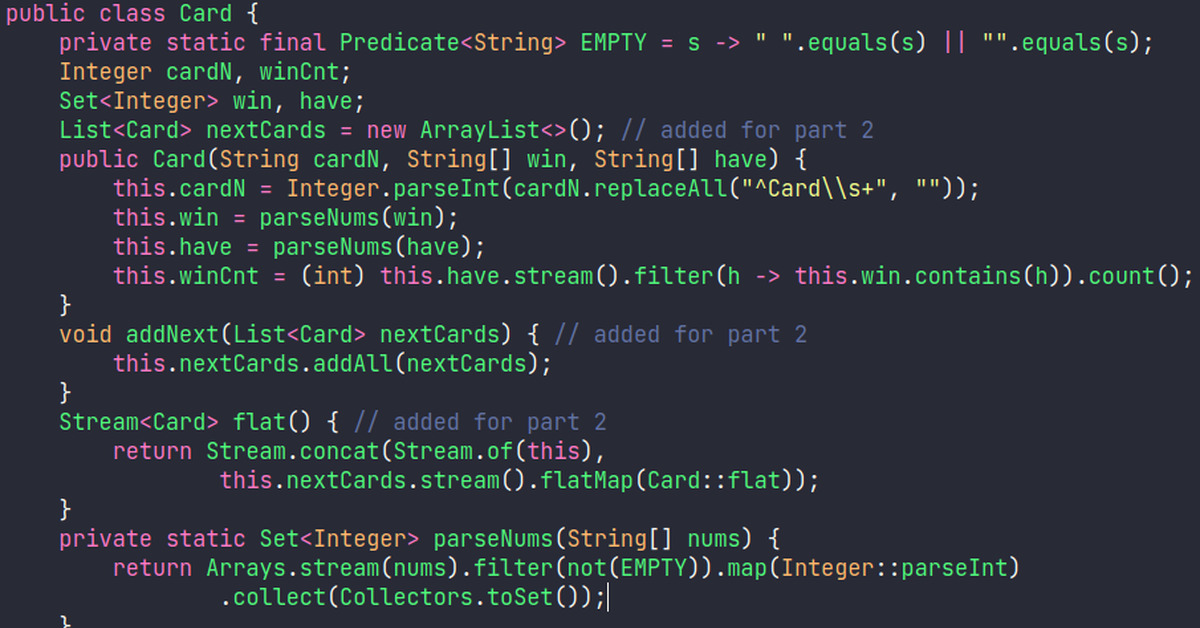Advent of Code 2023: Day 4: Scratchcards - 19.12.23 18:58 | Пикабу