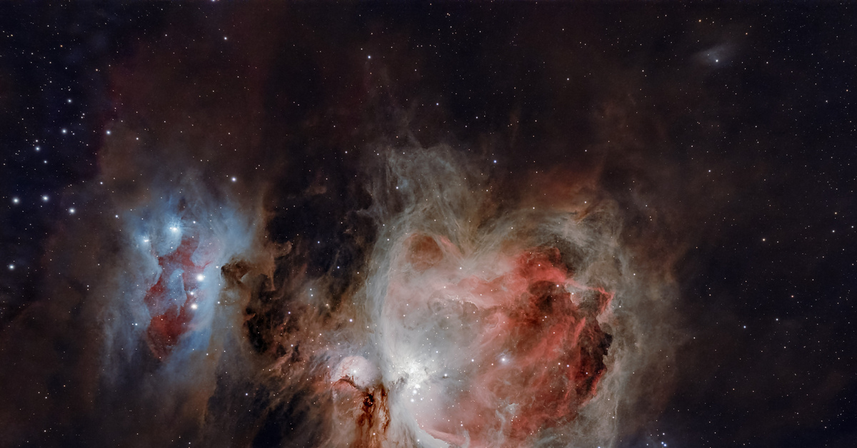 Туманность Ориона M42 и туманность Бегущий человек Sh2-279 | Пикабу