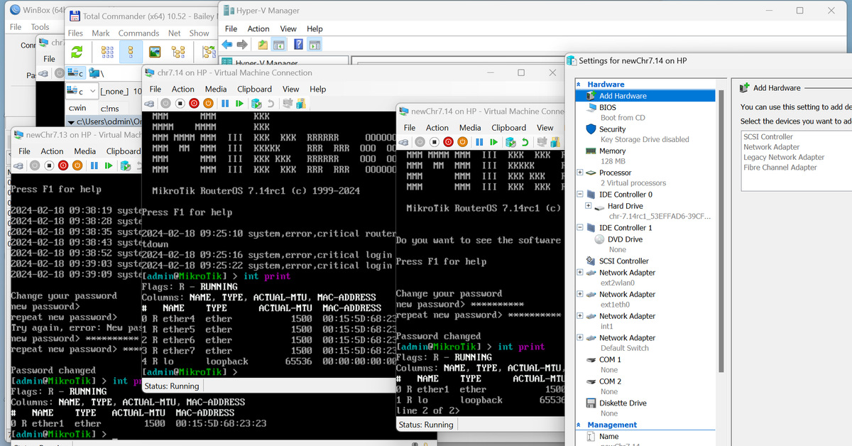 Cloud Hosted Router, Hyper-V и Windows 11 - 18.02.24 13:36 | Пикабу