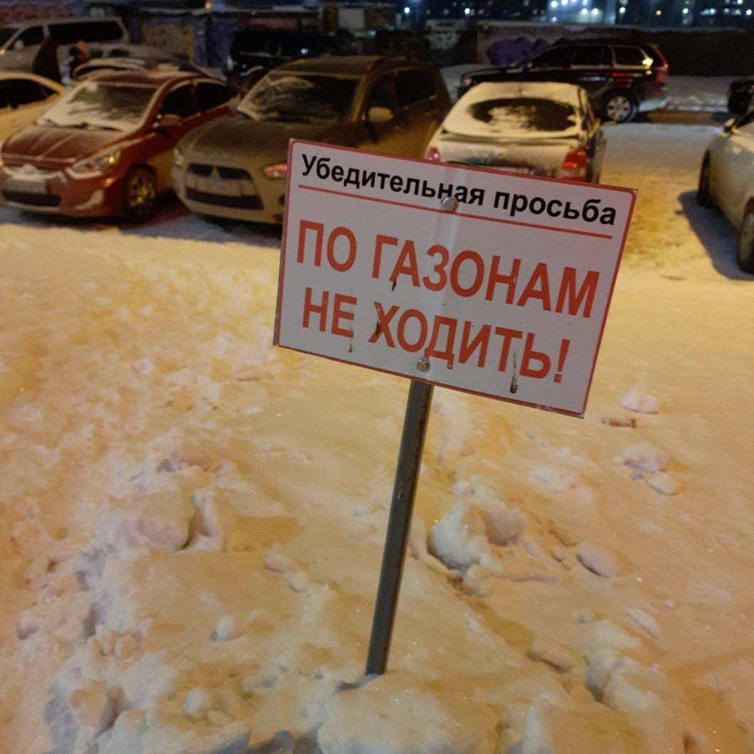 По газонам не ходить | Пикабу