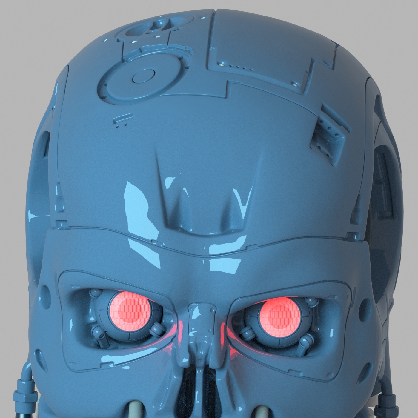 Creation terminator t-800 real 3D model | Пикабу