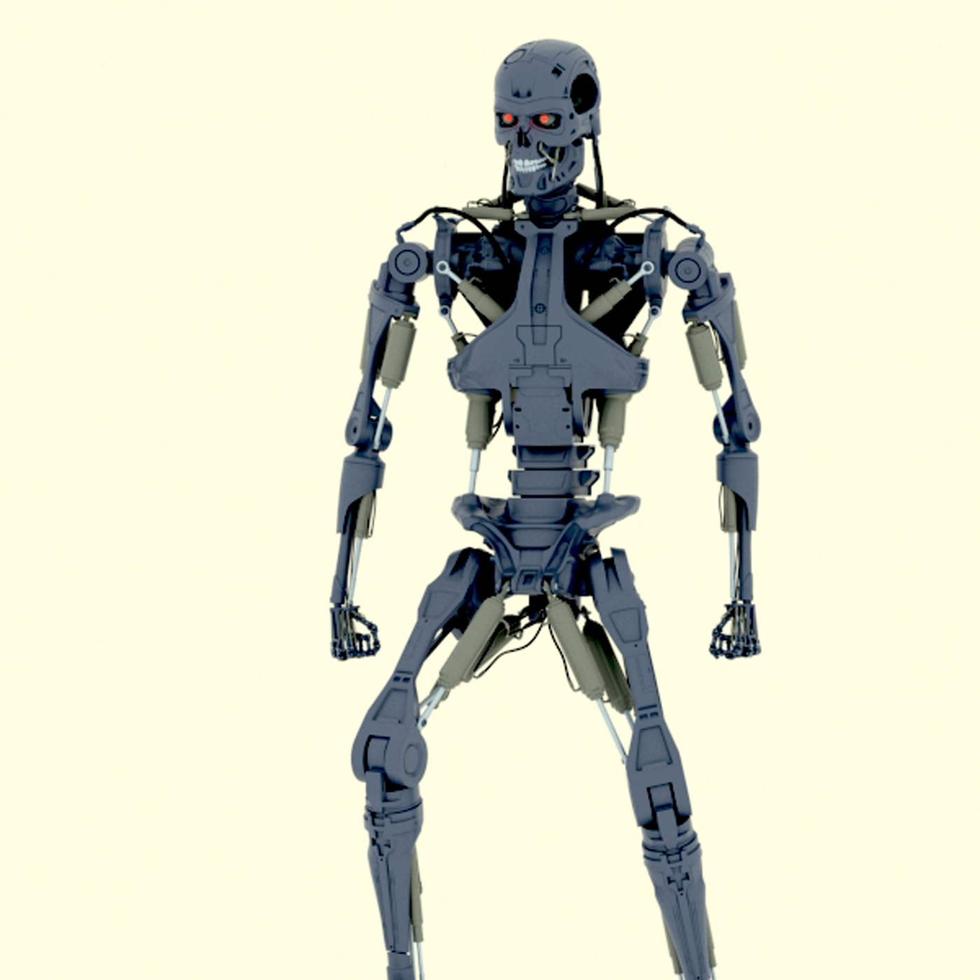 Creation terminator t-800 real 3D model | Пикабу