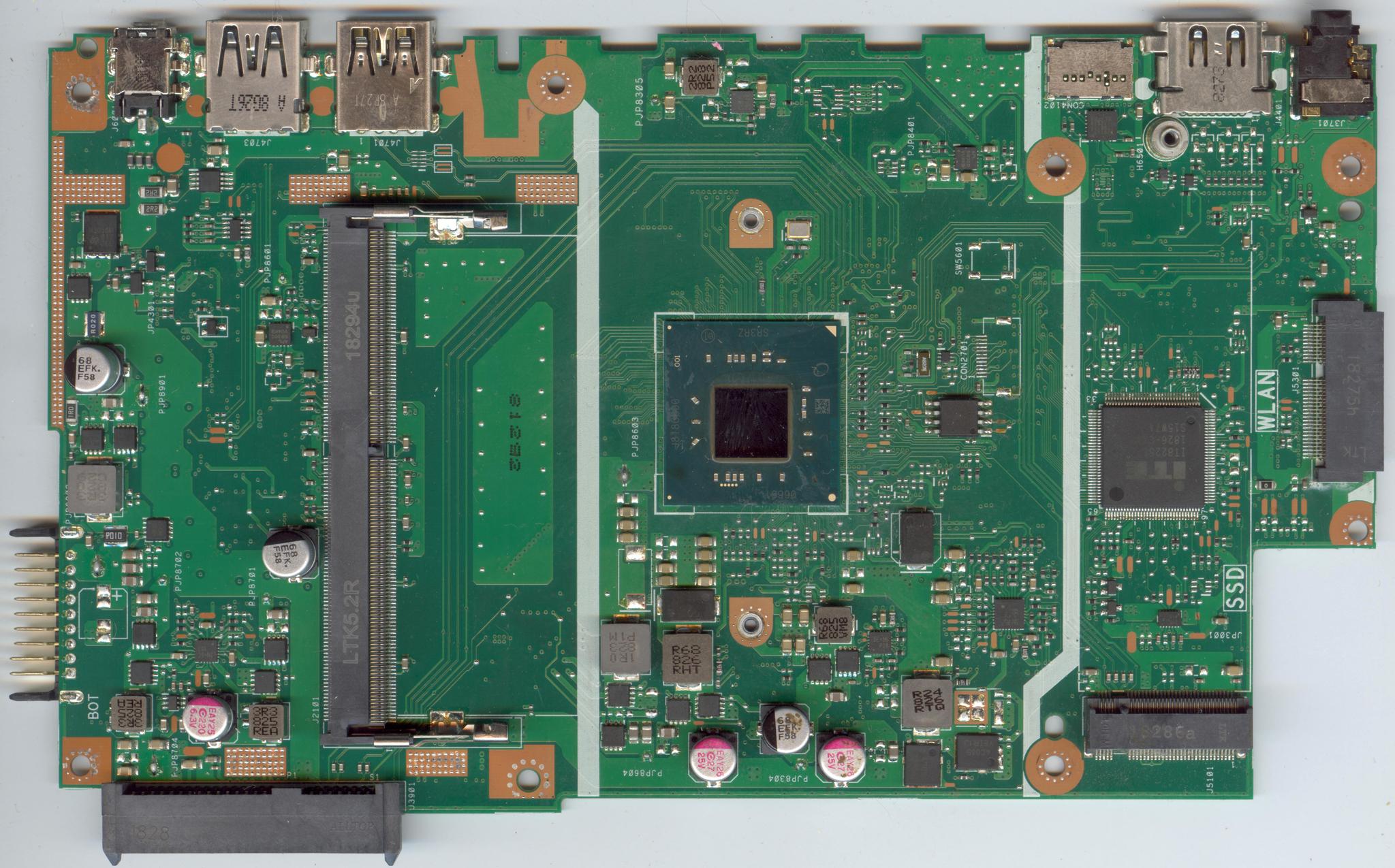 Материнская плата (скан в высоком разрешении) Asus X507MA Rev.2.1 - 20. ...