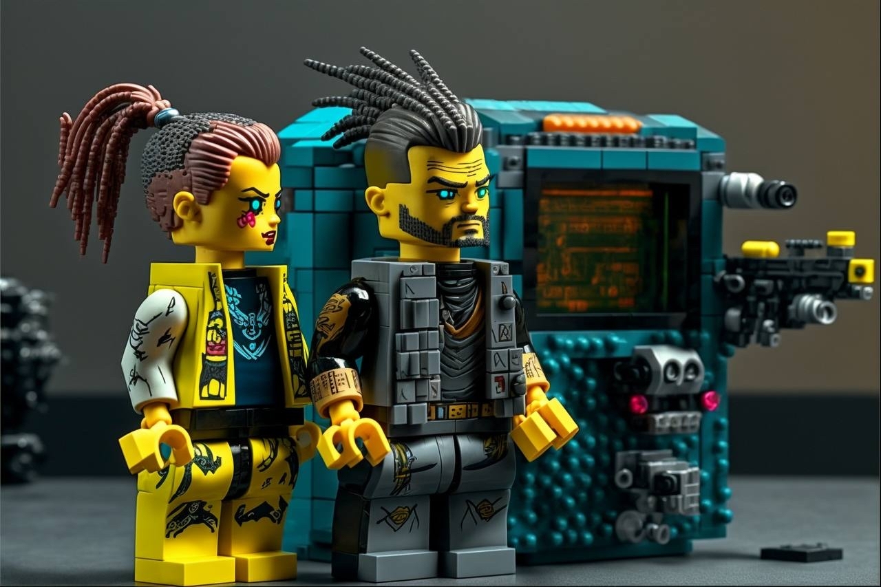 Cyberpunk 2077 LEGO наборы глазами нейросети | Пикабу