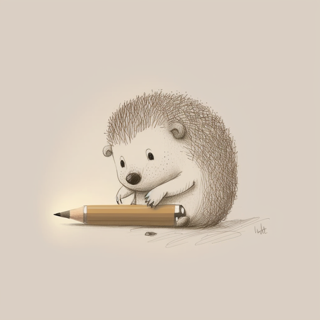 Маленький ёжик и карандаш | Пикабу