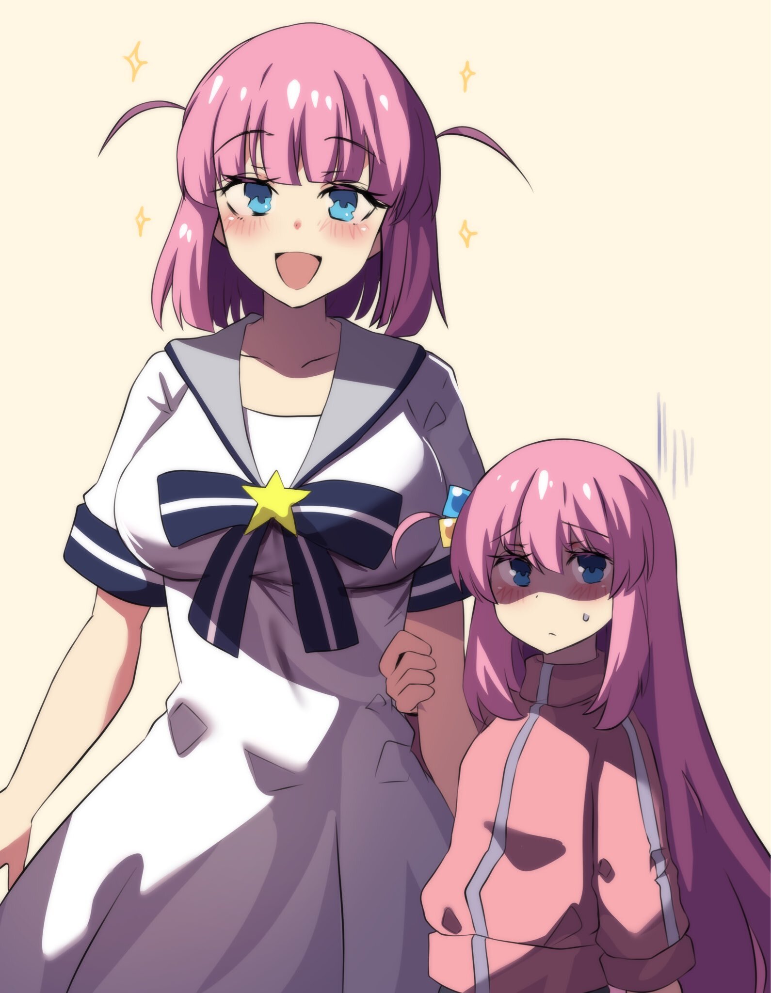 Futari and Smol Bocchi | Пикабу