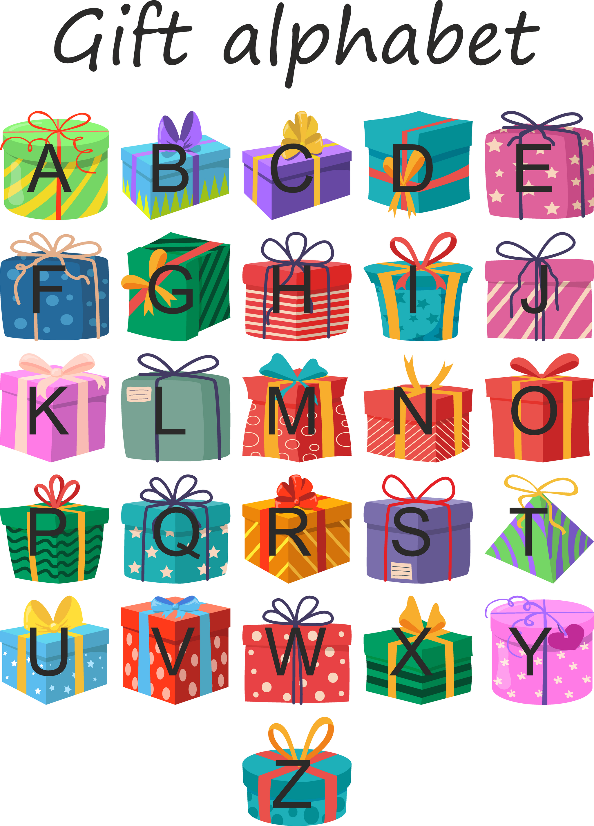 Gift alphabet | Пикабу