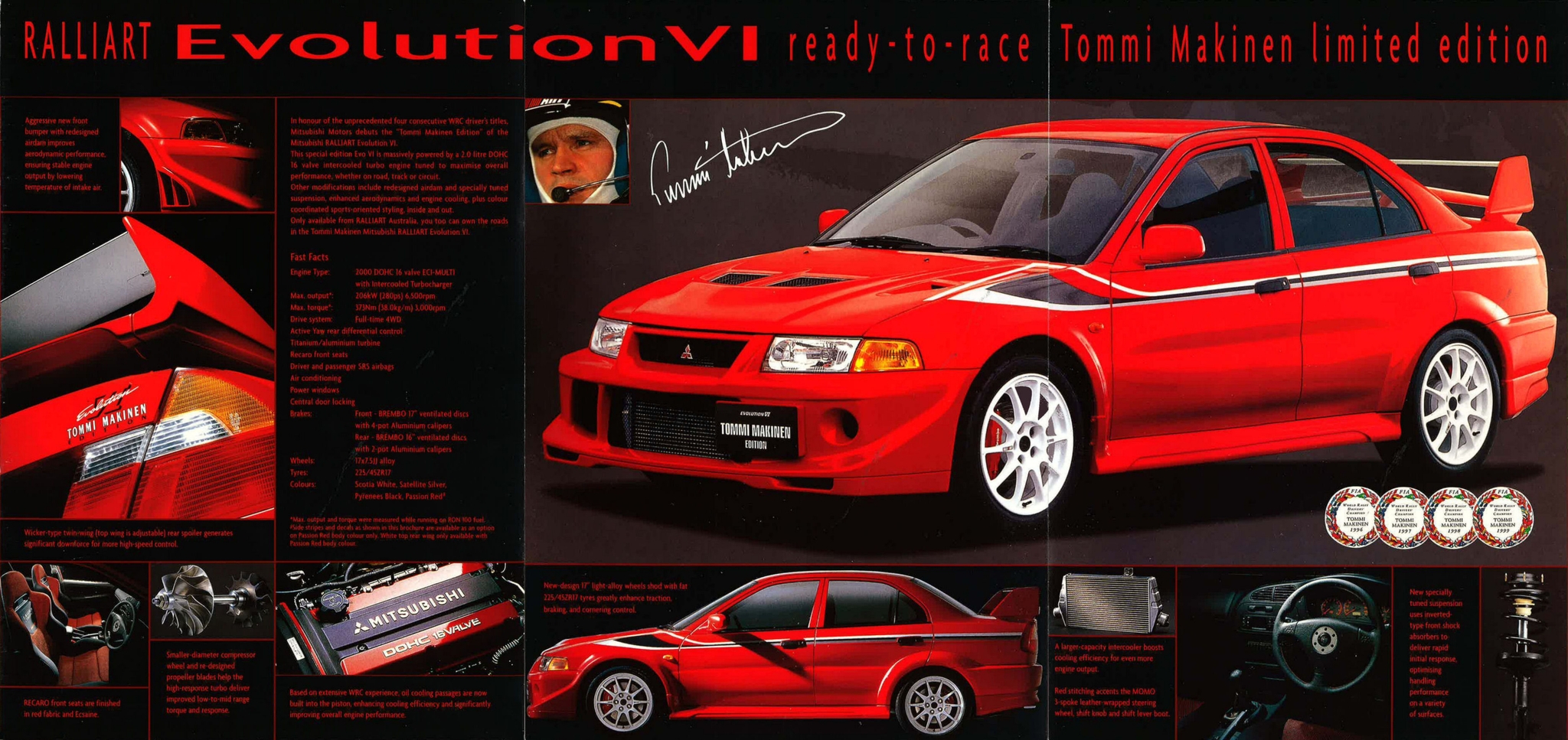 Брошюра Mitsubishi Lancer Evolution V (1998 год) и Mitsubishi Lancer ...