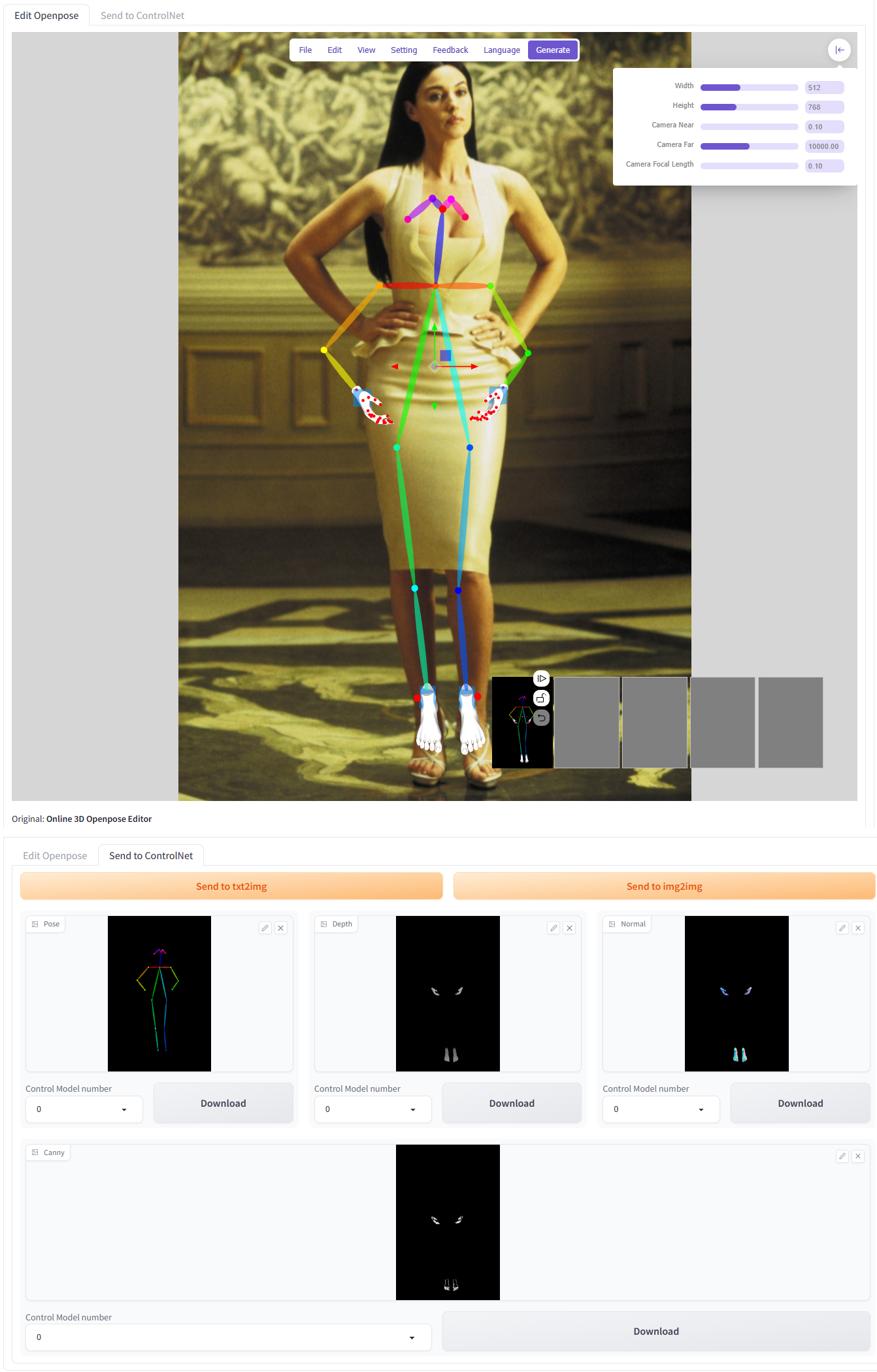 Обзор и сравнение 5 редакторов поз для ControlNet - 06.06.23 10:18 | Пикабу