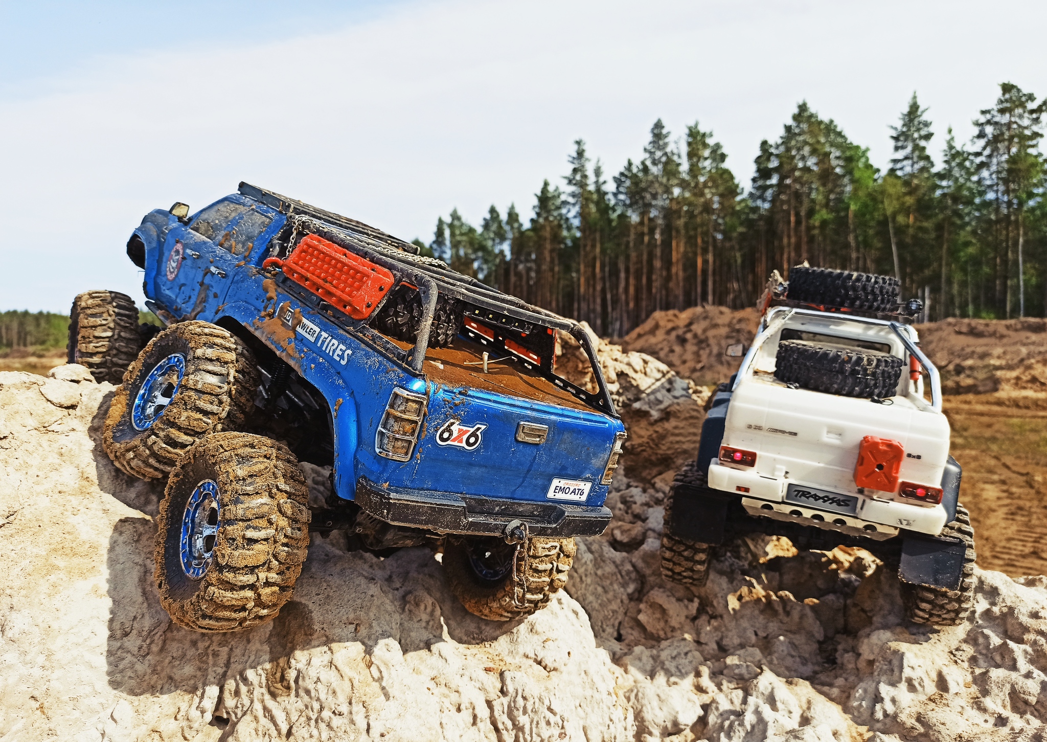 Radio control SIX wheels drive Truck's TRX-6 & AT6 | Пикабу