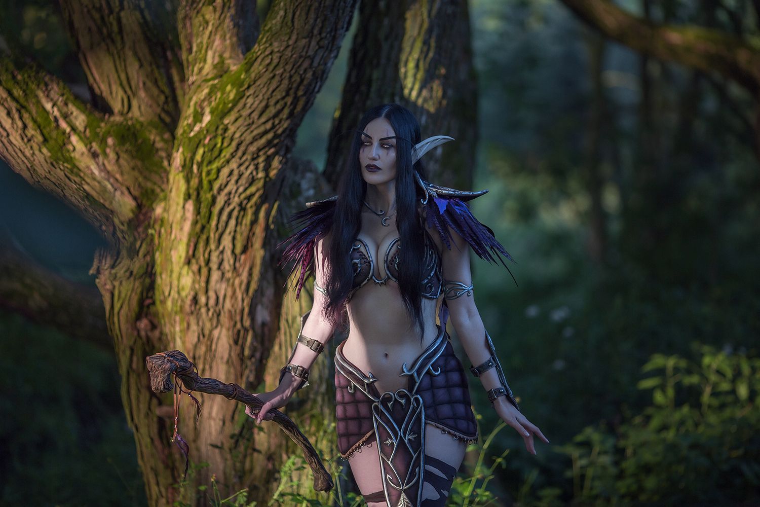 Night Elf cosplay, World of Warcraft | Пикабу