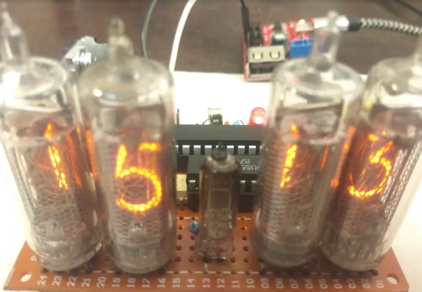Часы на ИН 16 Atmega8 Arduino Ide Пикабу