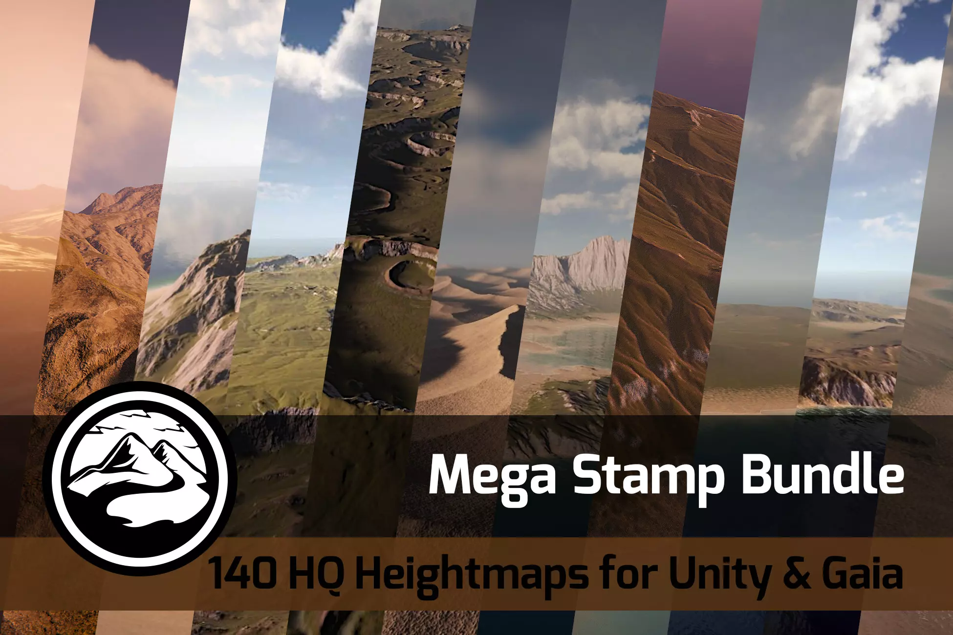 Раздача набора Mega Stamp Bundle c картами рельефов от группы Procedural Worlds на Unity asset ...
