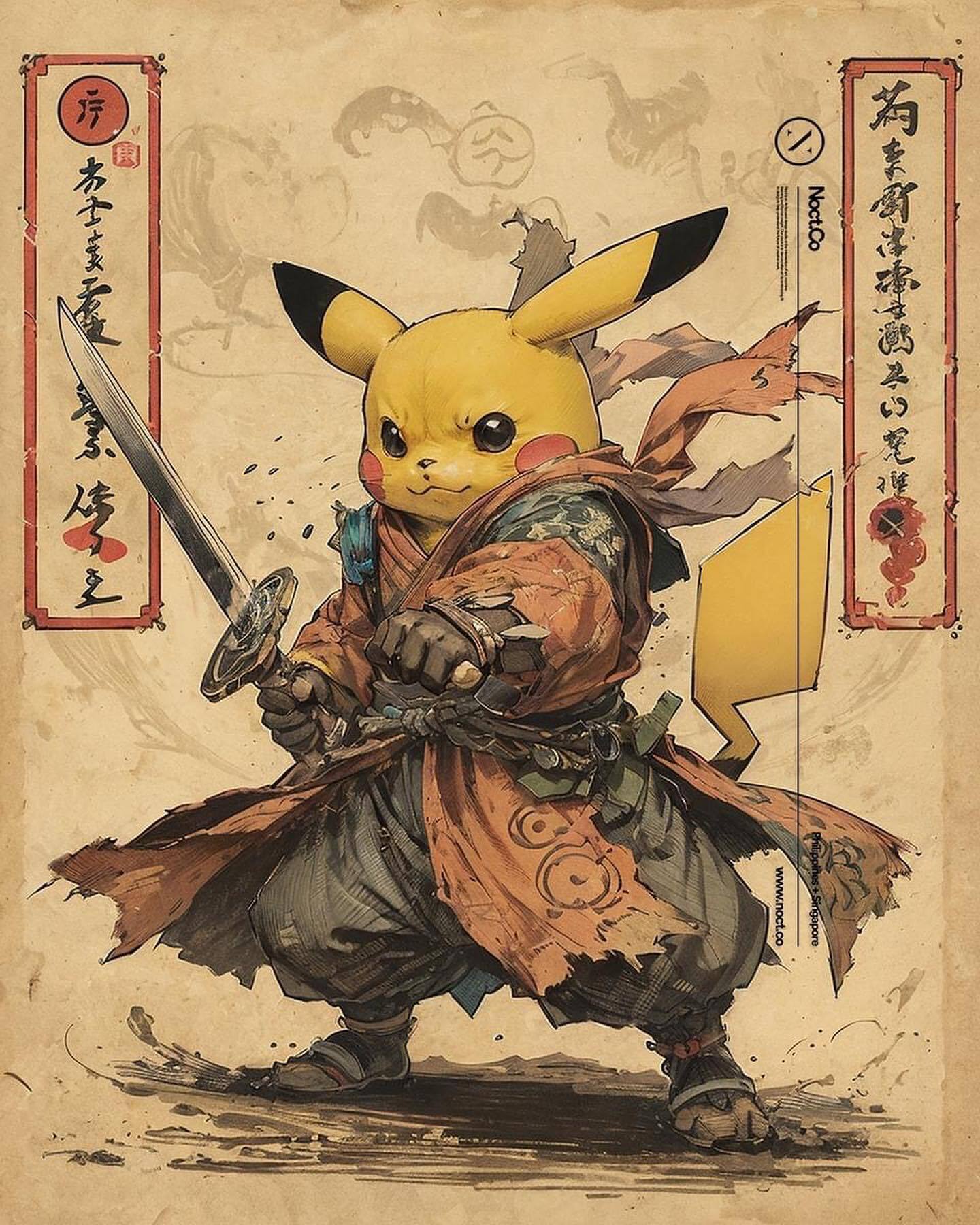 Покемоны самураи | Пикабу
