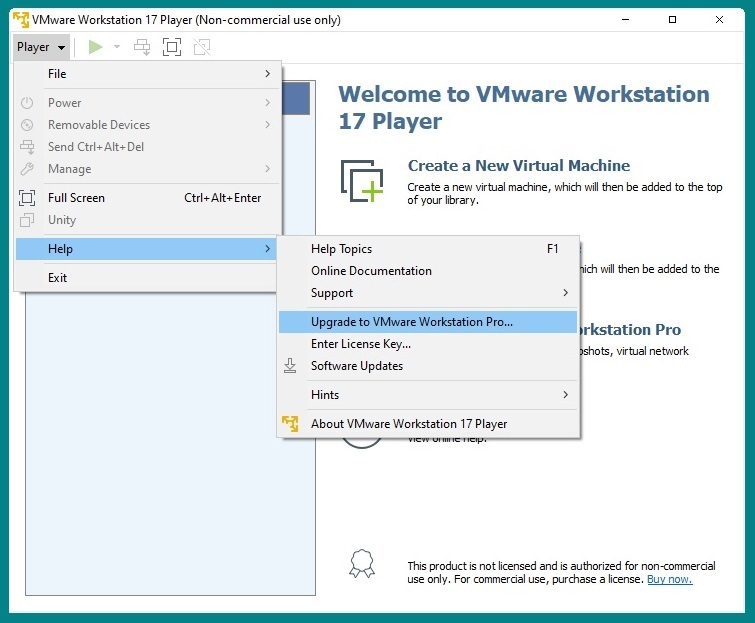 Переходим из VMware Workstation 17 Player в VMware Workstation Pro, ПО ...
